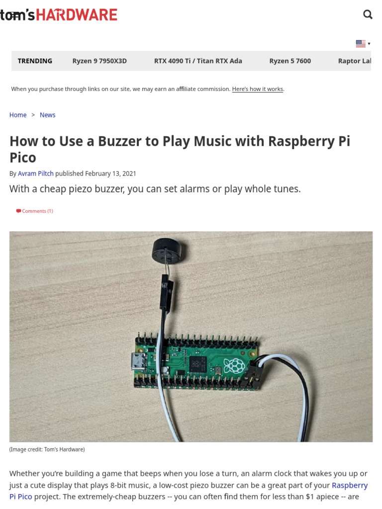 Raspberry Pi Pico: Buzzer Music Guide | PDF | Games & Activities