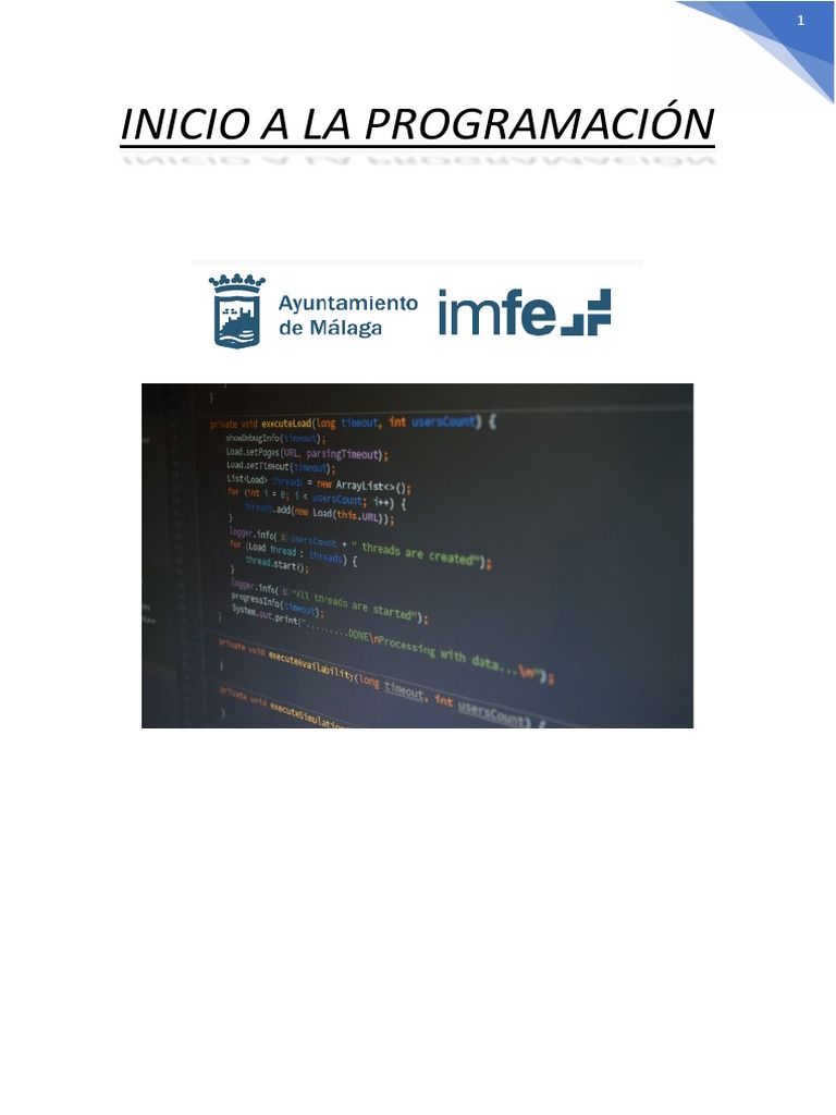 Manual Programacion 1 | PDF | Algoritmos | Lenguaje de programación