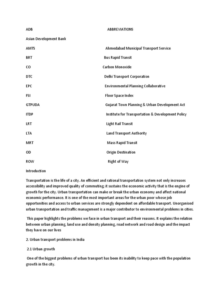 Transport Assig. | Download Free PDF | Transport | Public Transport