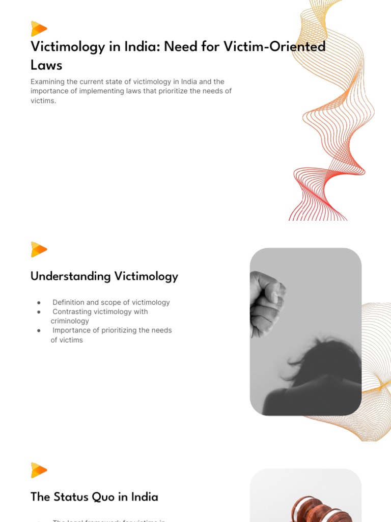 Victimology in India - Need For Victim-Oriented Laws | PDF
