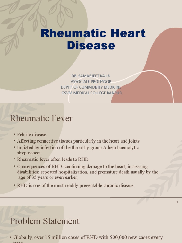 Rheumatic Heart Disease | PDF