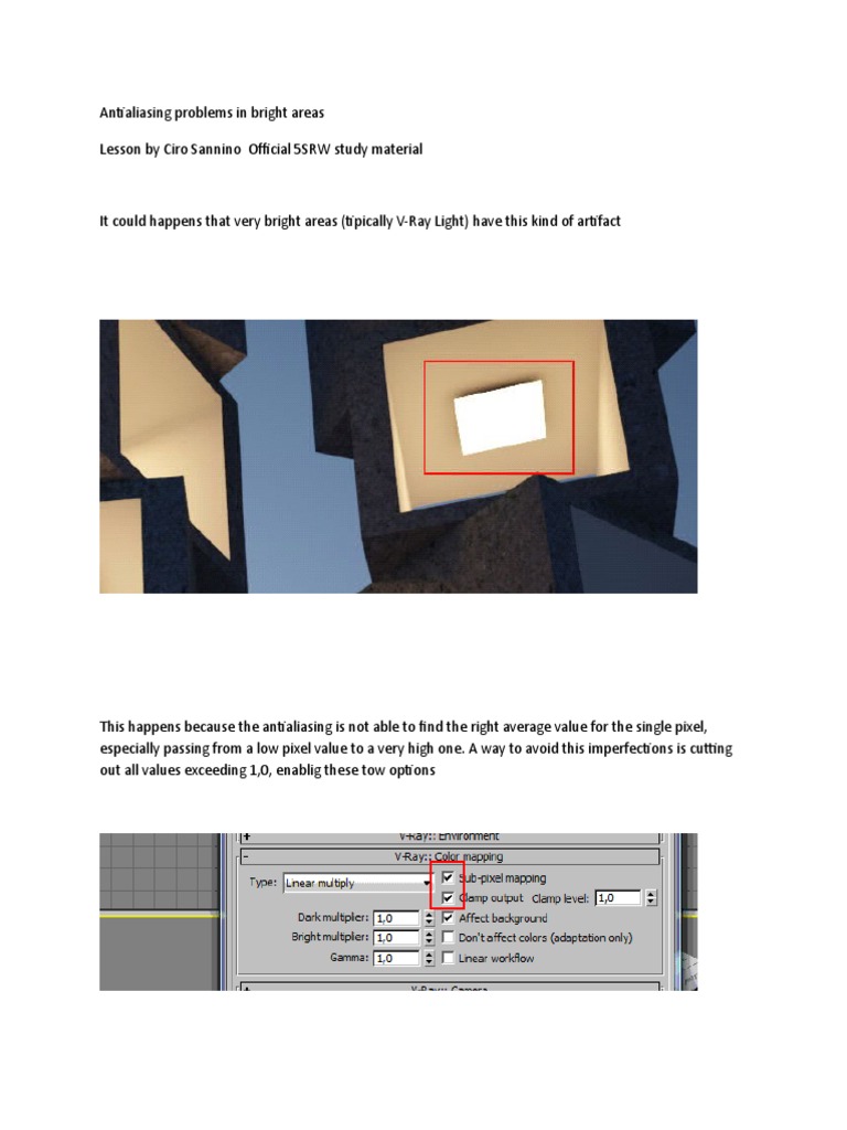 Antialiasing Problems in Bright Areas | PDF | Teaching Methods ...