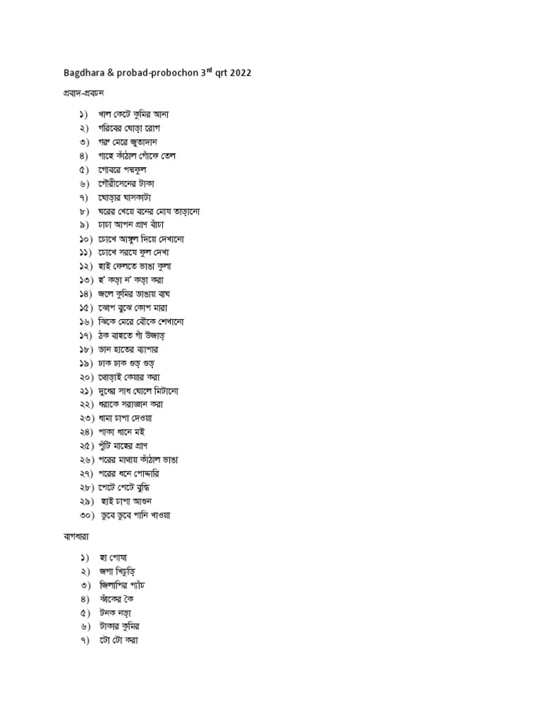 Bagdhara, Pro-Probochon-3rdqrt 2022 | PDF