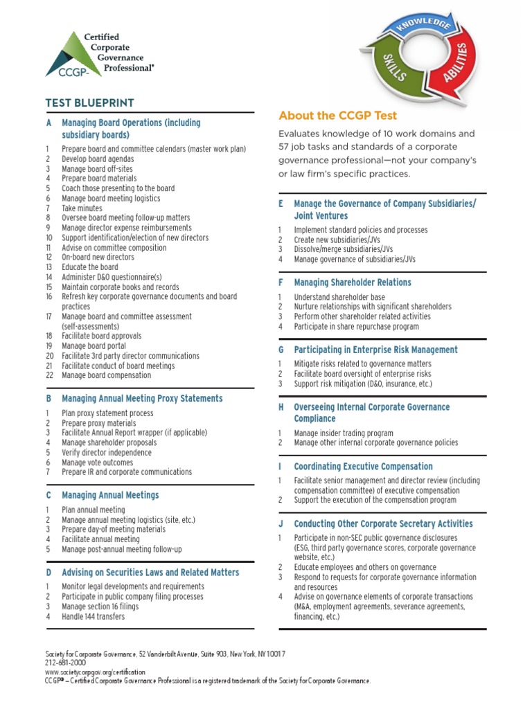 Test_Blueprint - CCGP | PDF