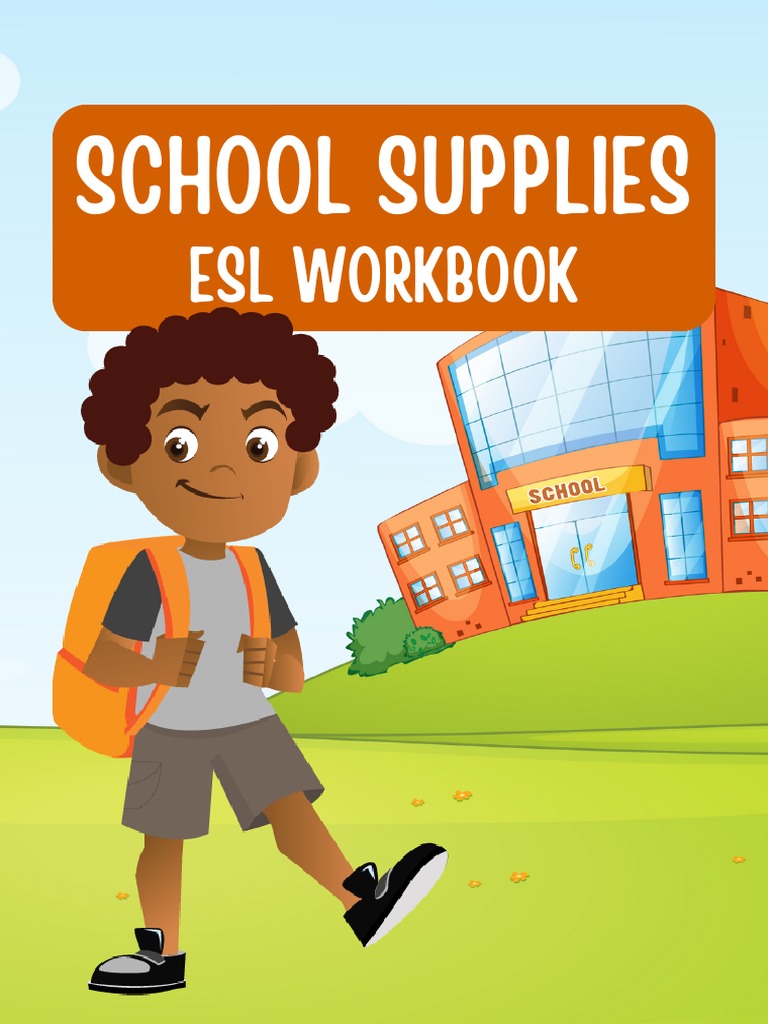 ESL School Supplies Workbook | PDF | Games & Activities | Language Arts ...