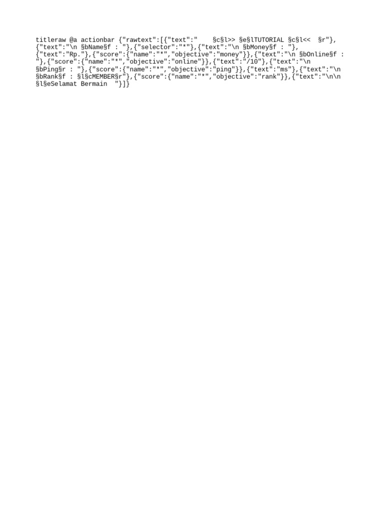 Command Scoreboard Terbaru Pdf