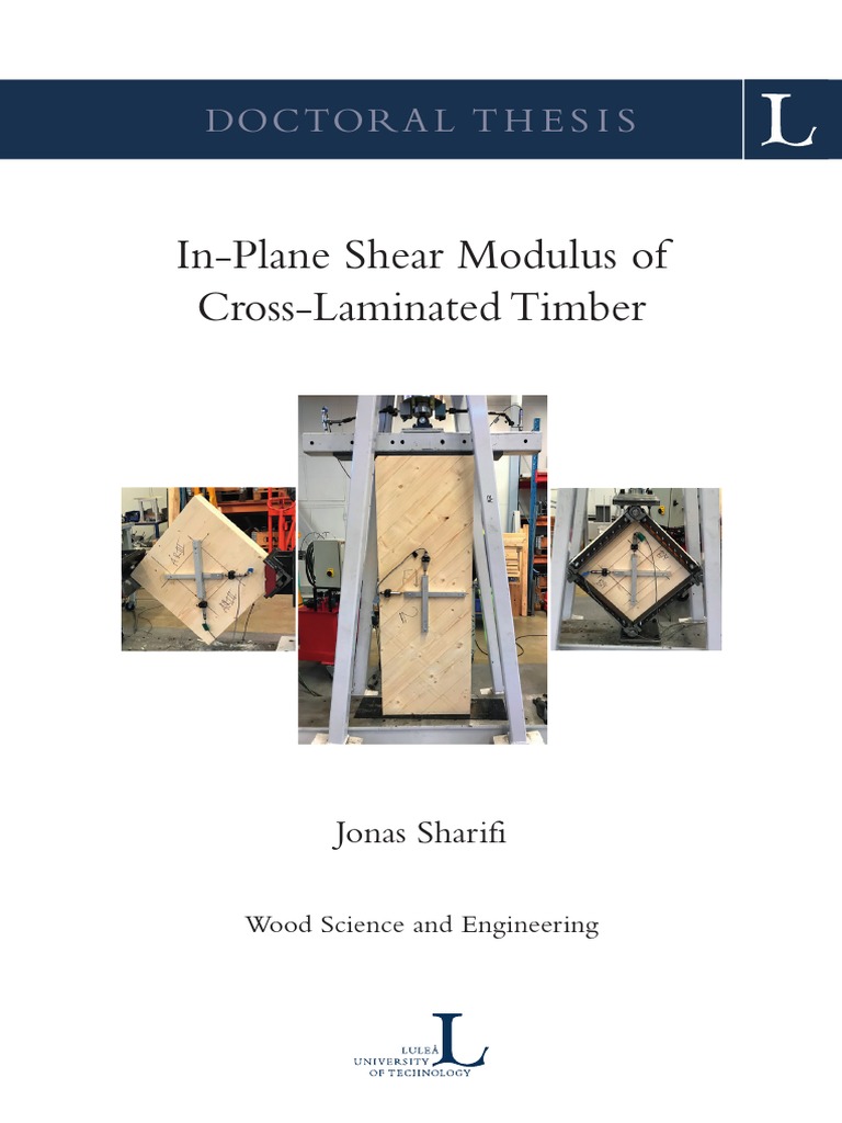 In-Plane Shear Modulus of CLT | PDF | Science & Mathematics