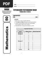 Mathematics (UASA) F3 Matematik 2024 | PDF