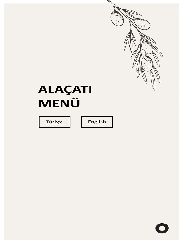 Ortaya Alaçatı - Yemek Menü | PDF