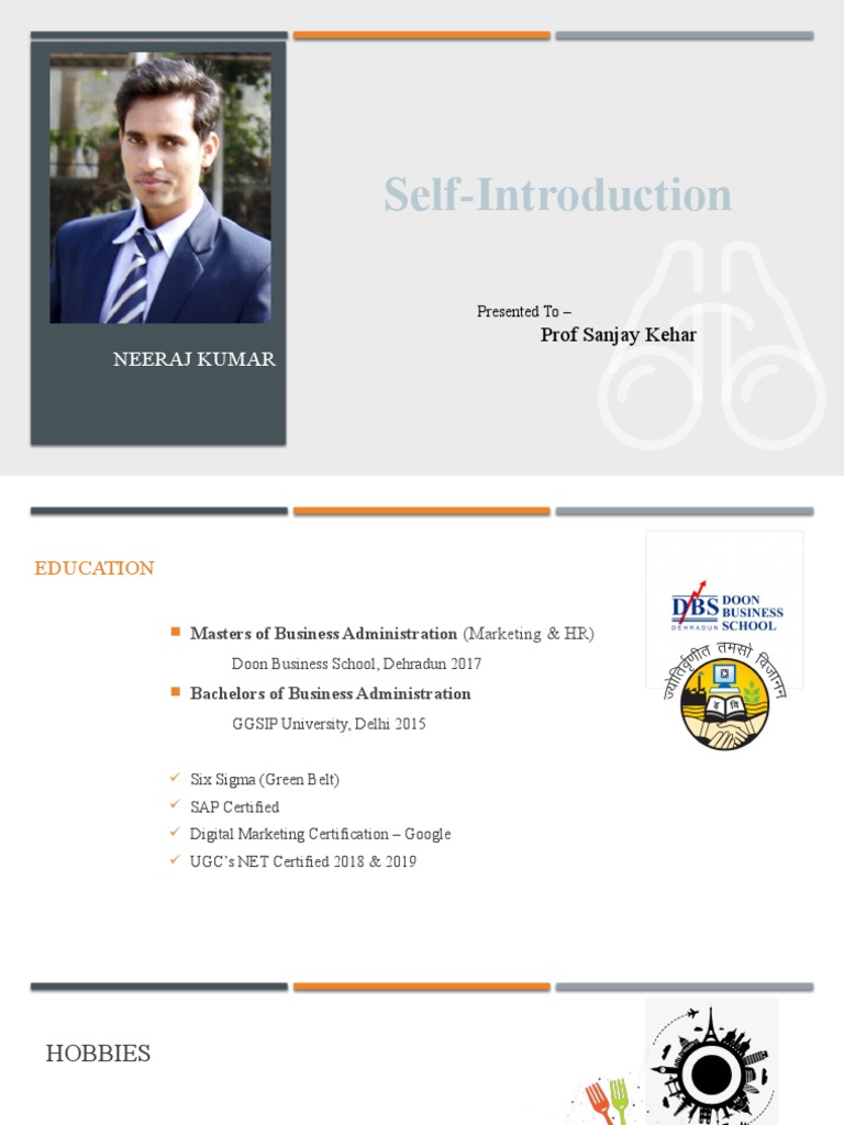 Self Introduction | PDF | Business