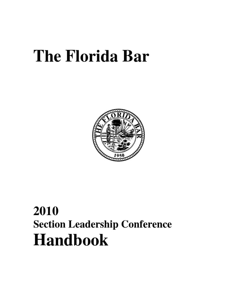 Florida Bar Handbook | PDF | Chairman | Parliamentary Procedure