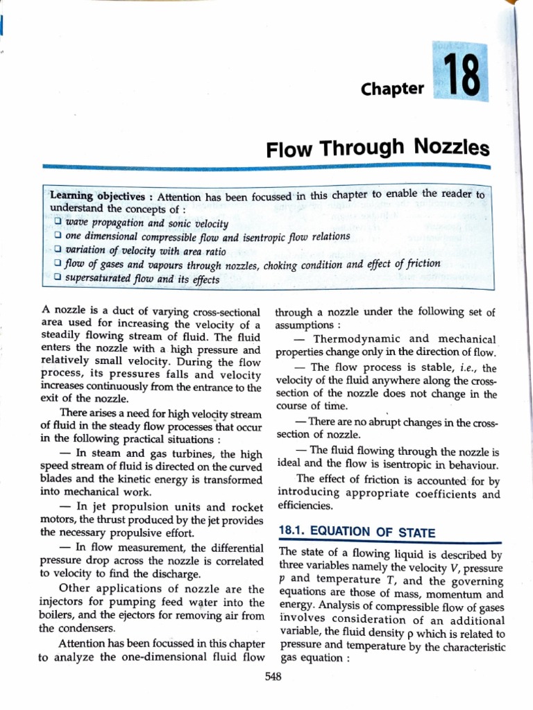 Flow Through Nozzles | PDF