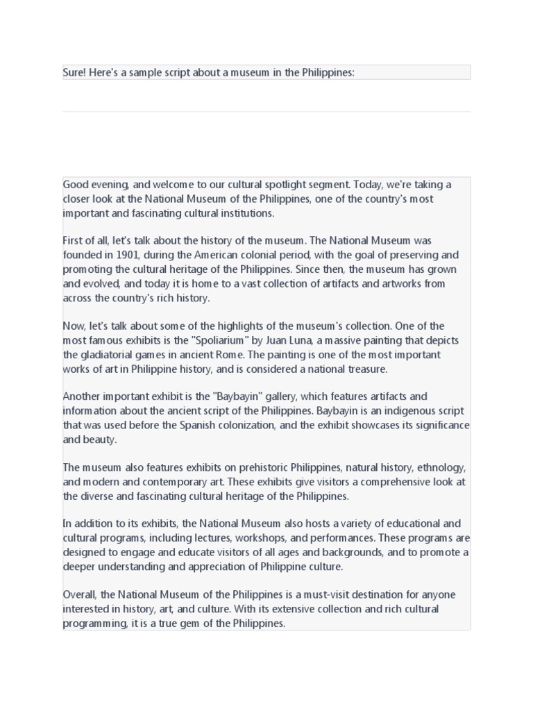 Script For g9 Reporting Phil 1history | PDF | Travel | Religion ...