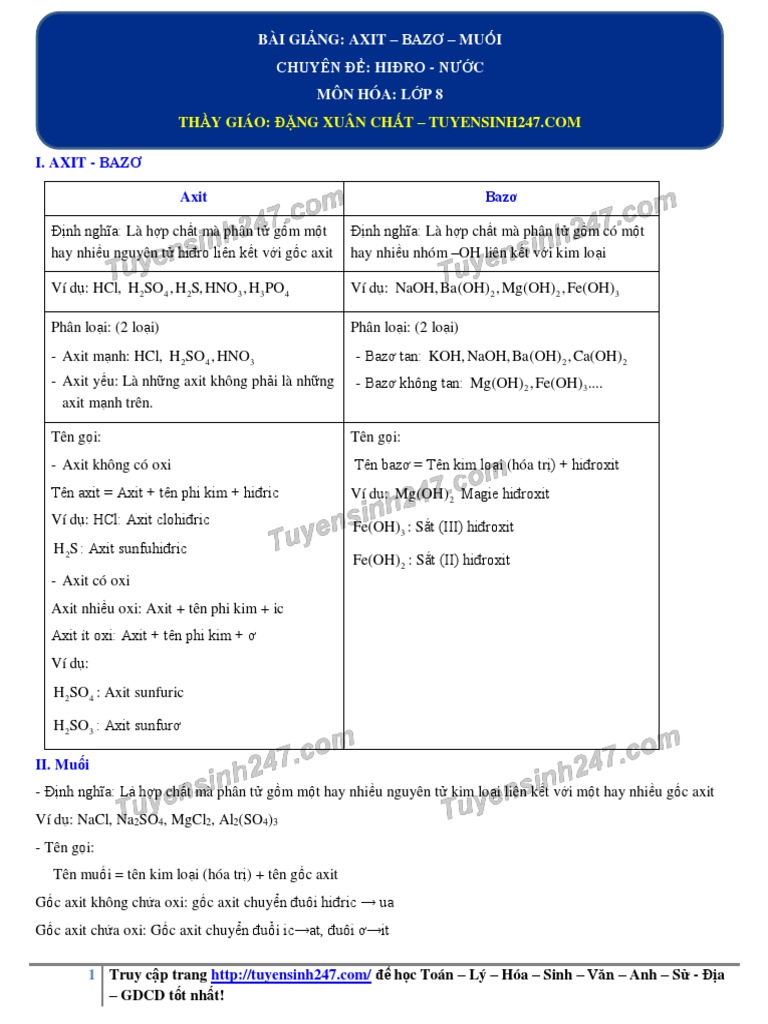 TS247 BG Axit Bazo Muoi 32147 1565691874 | PDF