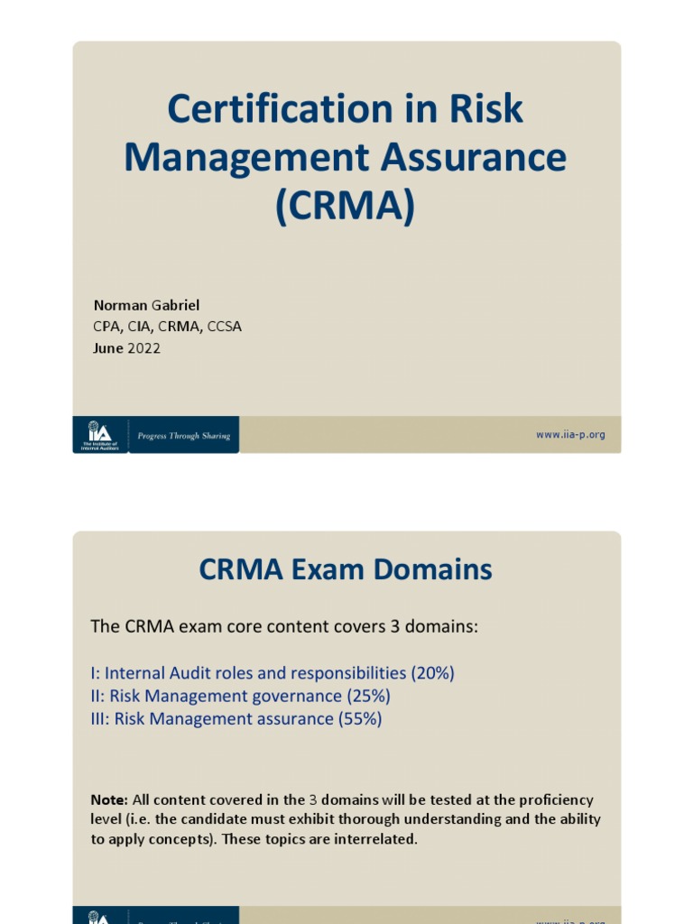CRMA Summary | PDF