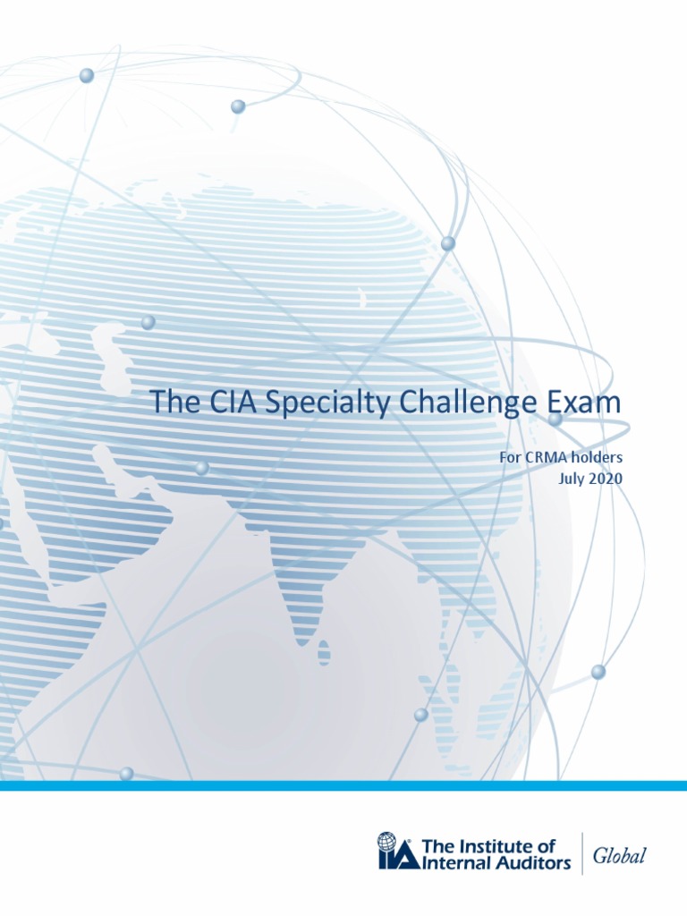 CRMA CIA Challenge Exam FAQs | PDF | Internal Audit | Computer Security
