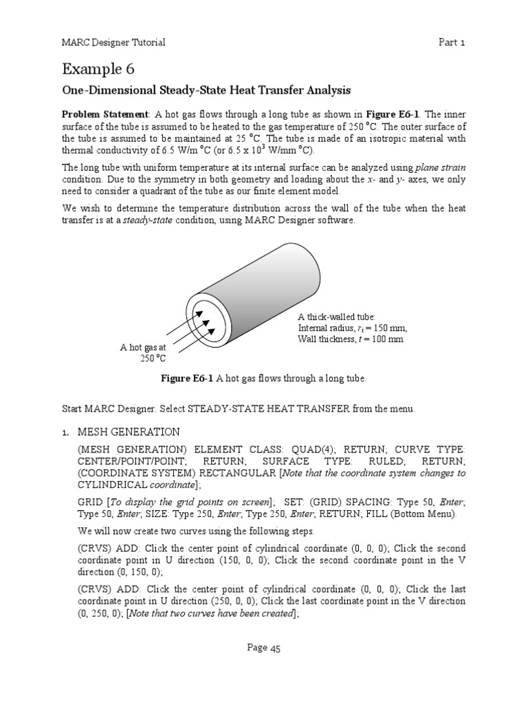 Designer Tutorial - 1D Heat Transfer | PDF