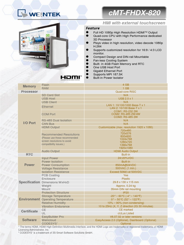 cMT-FHDX-820 Datasheet ENG | PDF