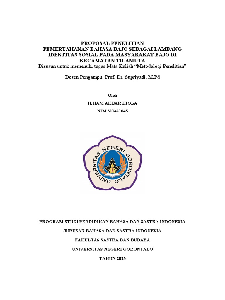 Proposal Metode Penelitian | PDF