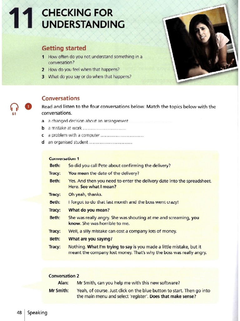 Checking Understanding | PDF