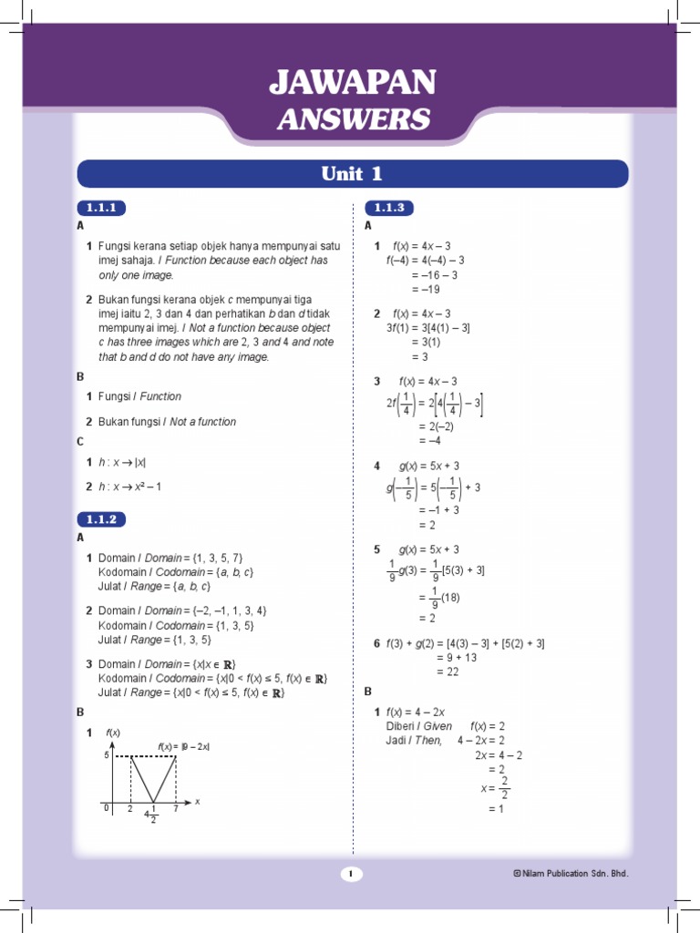 SV Add Math F4 Full Solution | PDF