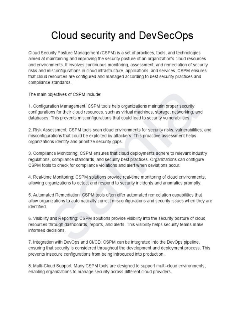 Cloud Security and DevSecOps | PDF | Computers