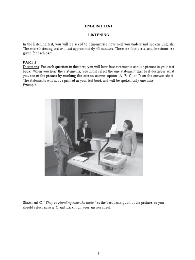 Full Test Toeic | PDF