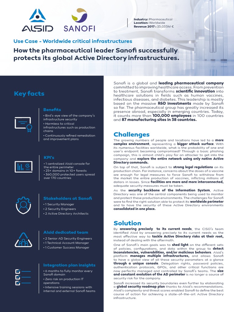 Case Study Alsid Sanofi | PDF