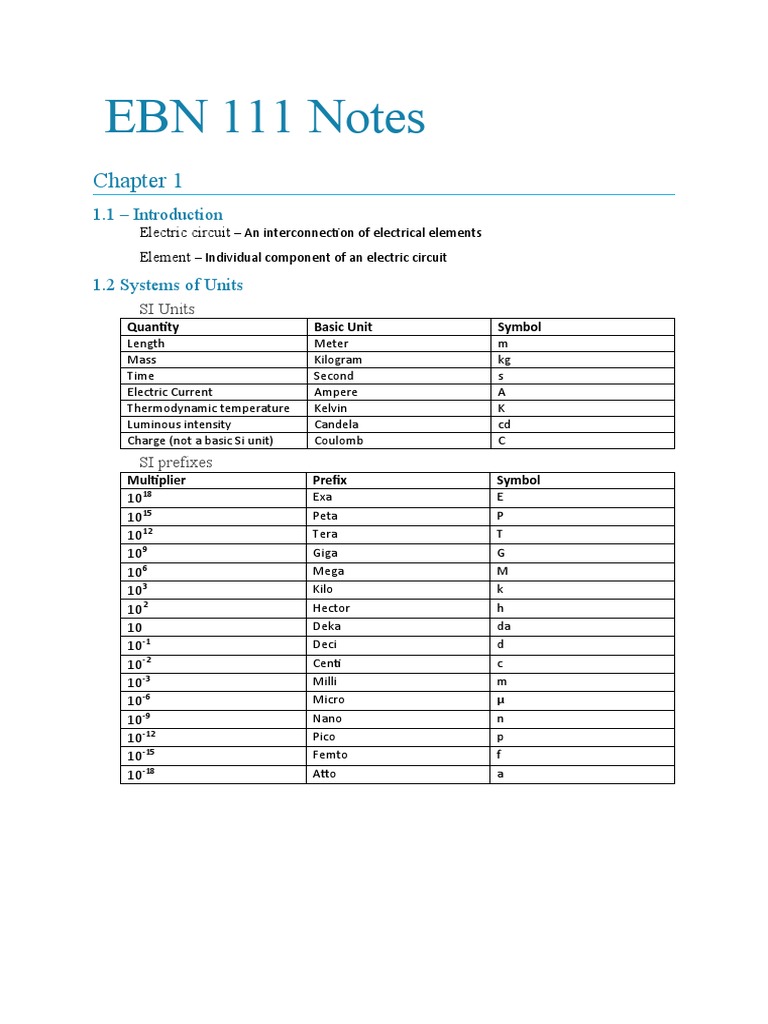 Electric Circuit Fundamentals and Laws | PDF | Science & Mathematics