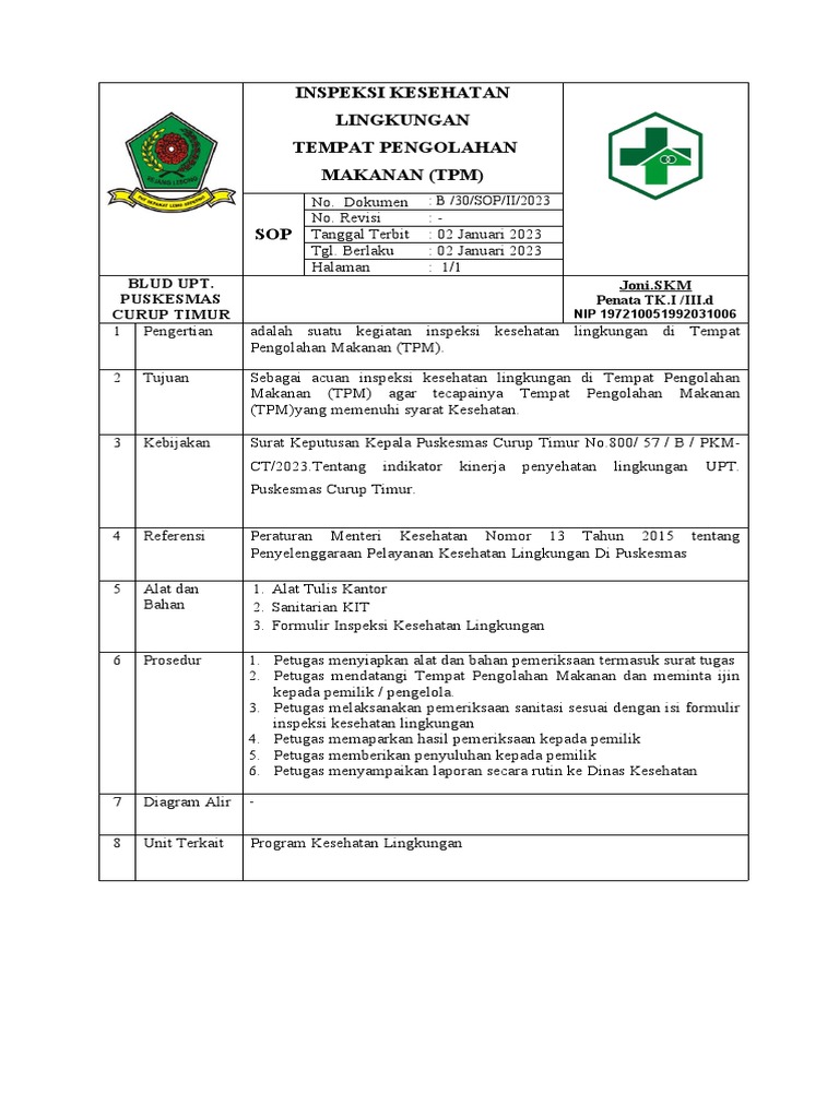 Sop Ikl TPM | PDF | Sains & Matematika