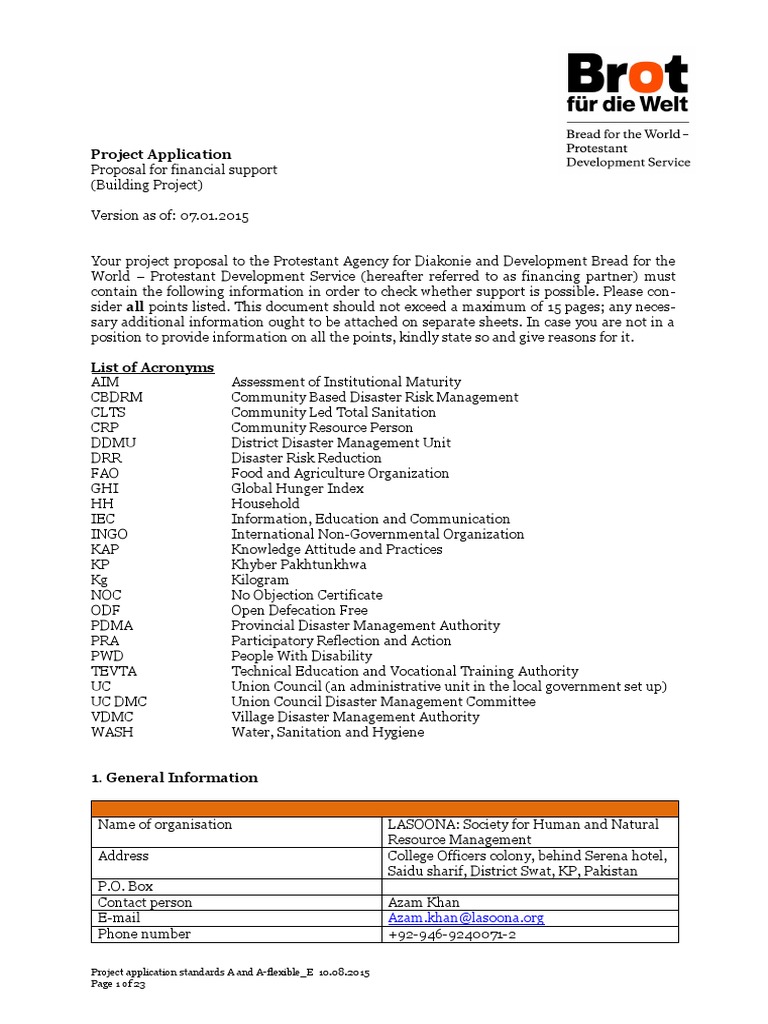 Proposal Project DKH | Download Free PDF | Food Security | Wash