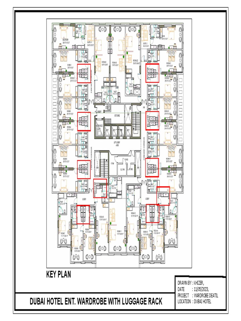 Dubai Hotel Key Plan | PDF