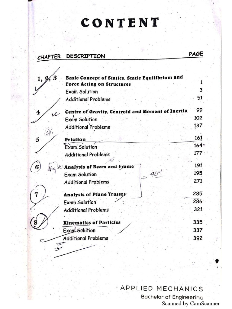 Applied Mechanics (Solution) - Compressed | PDF