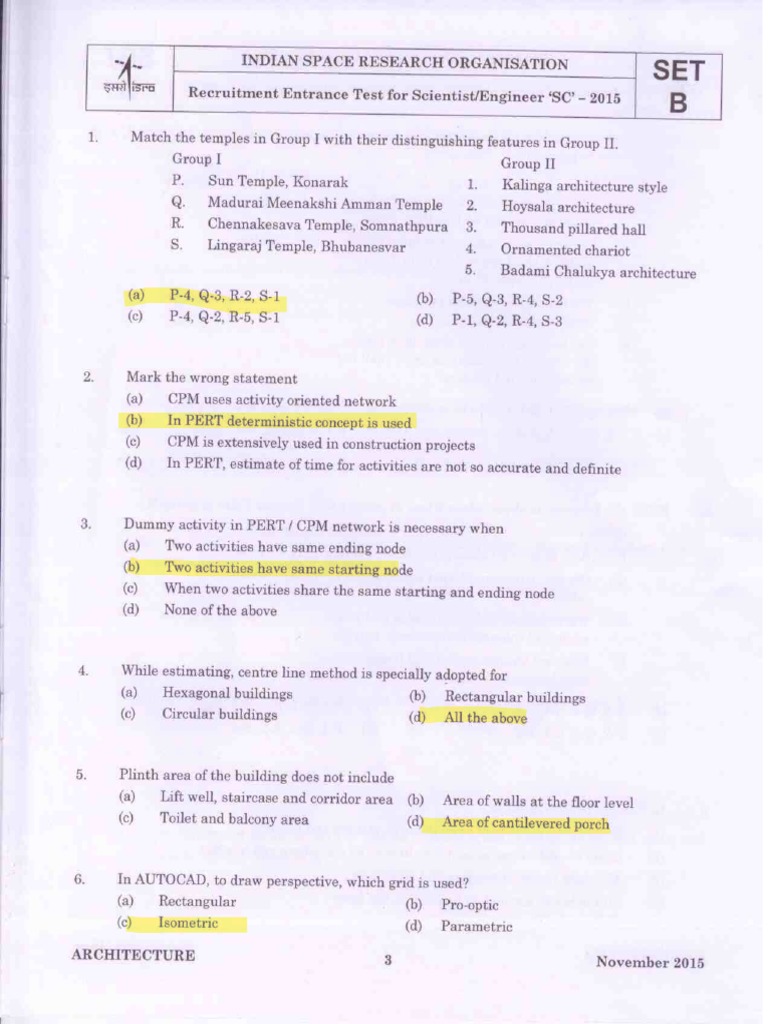 ISRO Architecture 2015 Paper | PDF