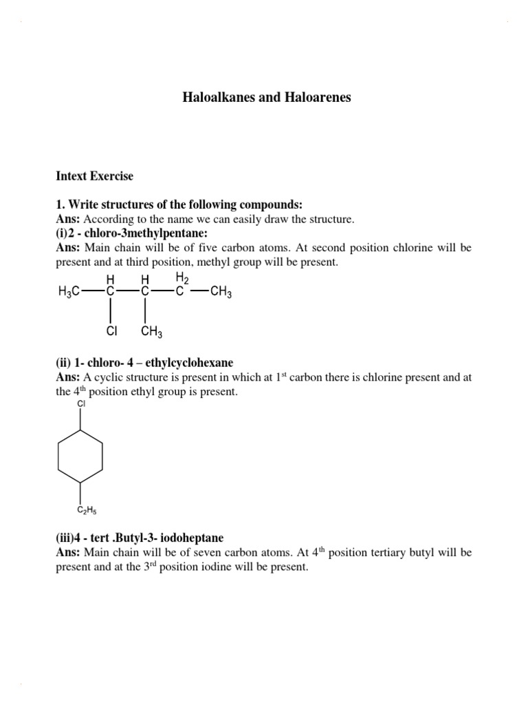 NCERT-Haloalkanes and Haloarenes-IUPAC | PDF