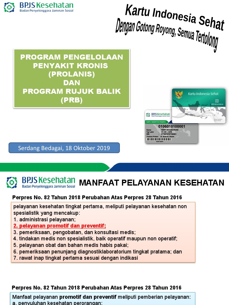 Materi Prolanis Dan PRB Serdang Bedagai | PDF