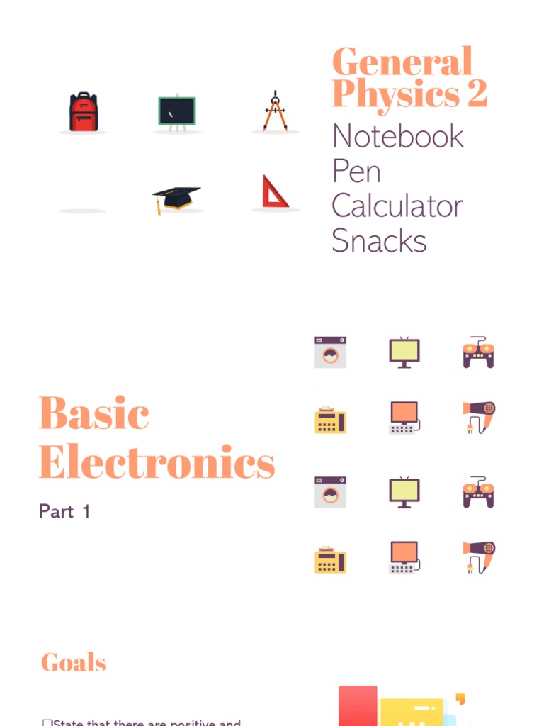 Basic Electronics Part 1 Pdf Electric Current Electric Charge