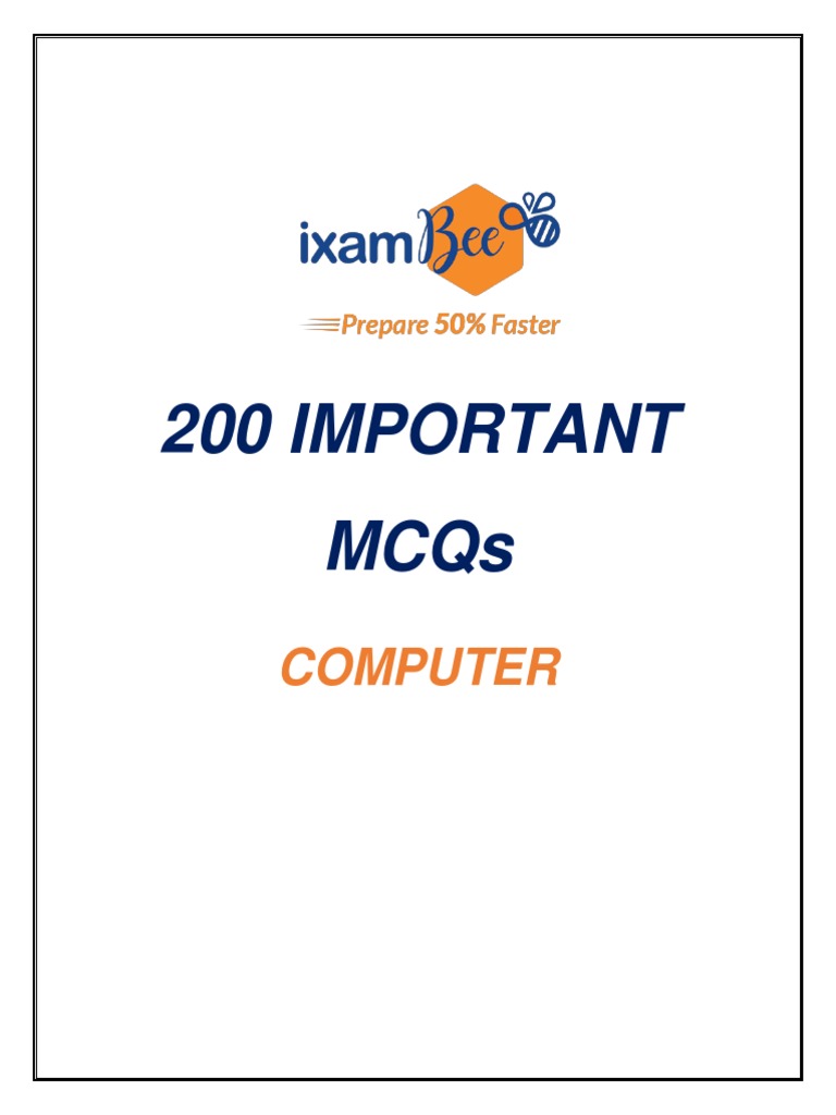 200 Imp Mcqs For SSC CGL Mains PDF | PDF | Printer (Computing) | Computer Data Storage