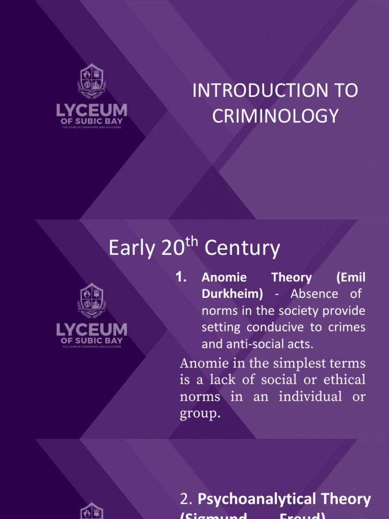 Containment Theory in Criminology | PDF | Id | Behavioural Sciences