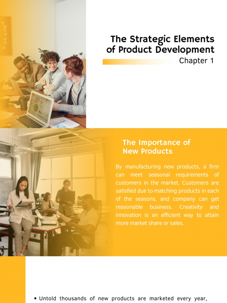 Chapter 1the Strategic Elements of Product Development | PDF
