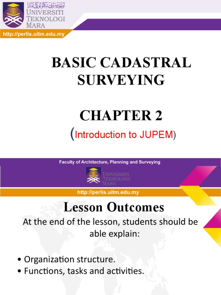 Basic Cadastral Surveying: Introduction To JUPEM | PDF