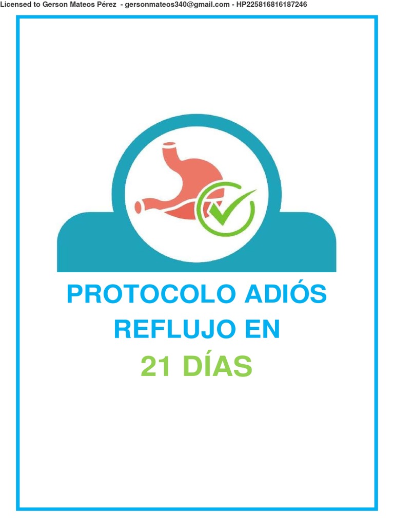 Protocolo Adiós Reflujo en 21 Días | PDF