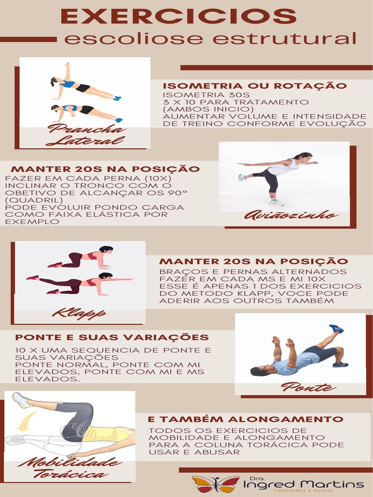EXERCICIOS para Escoliose | PDF