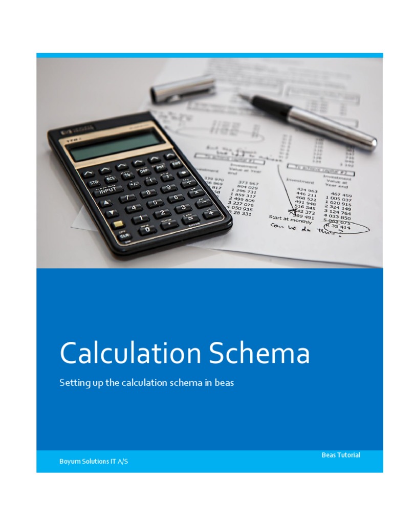 Calculation Schema | PDF