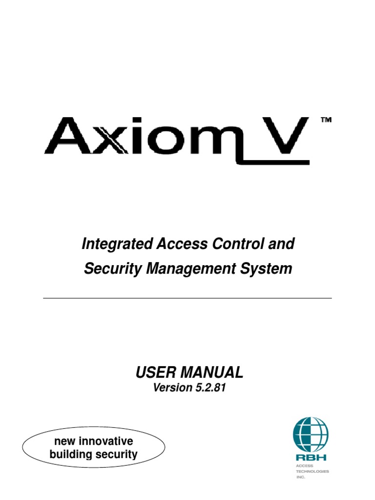 AxiomV Software Manual | PDF