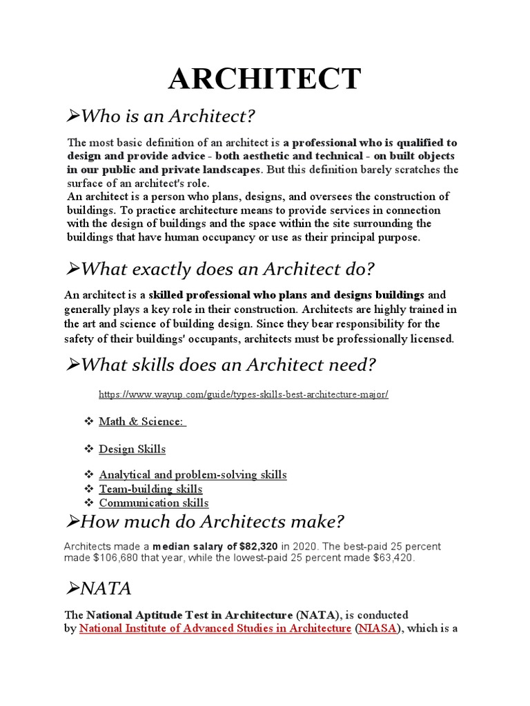 ARCHITECT | PDF
