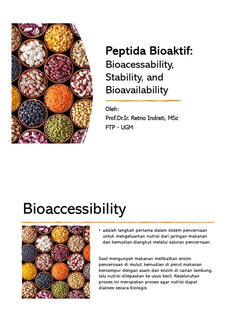 Bioavailabilitas Peptida Bioaktif | PDF