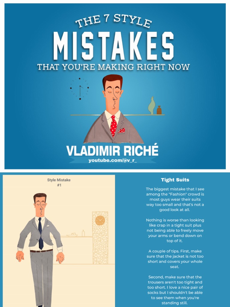 The 7 Style Mistakes That You're Making Right Now | PDF