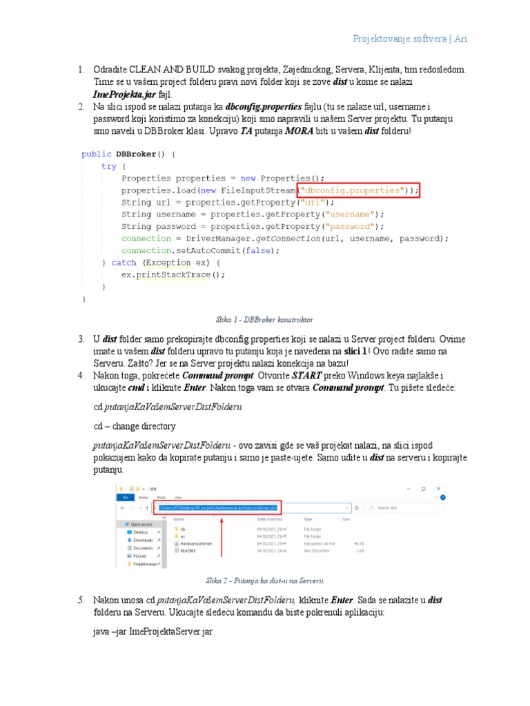 Pokretanje Aplikacije Sa Command Prompta | PDF