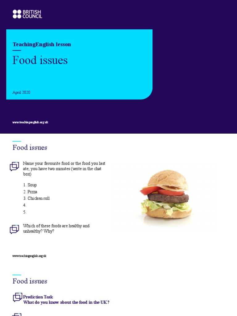 Food Issues Classroom Material (1) 0 | PDF | Potato Chip | Lunch